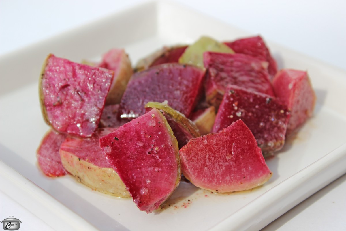 Butter-roasted watermelon radishes – Constantly Cooking with Paula Roy