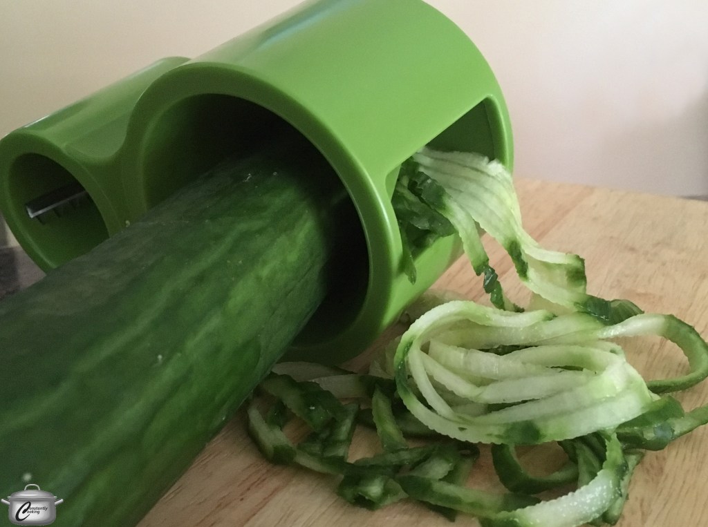 Sweet and sour cucumber ‘noodle’ salad – Constantly Cooking with Paula Roy