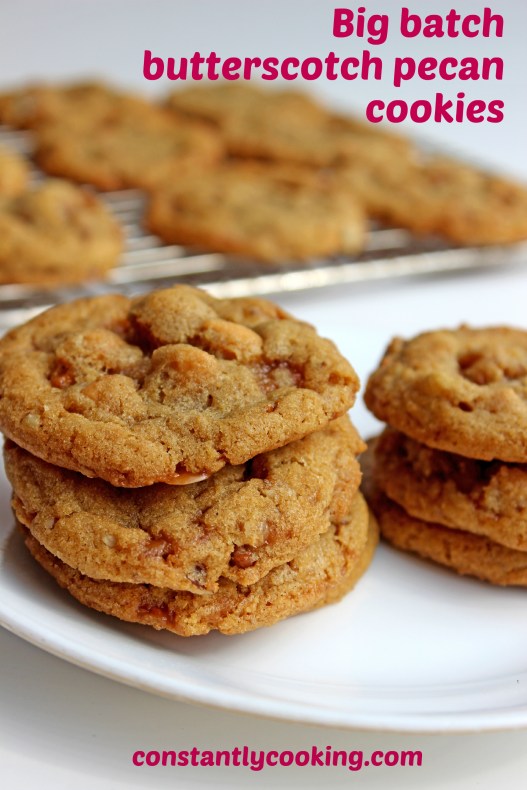 Big batch butterscotch pecan cookies – Constantly Cooking with Paula Roy