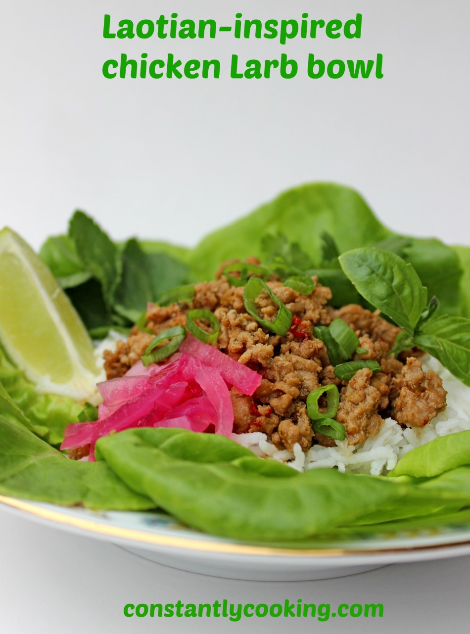 Laotian-style Larb bowl – Constantly Cooking with Paula Roy