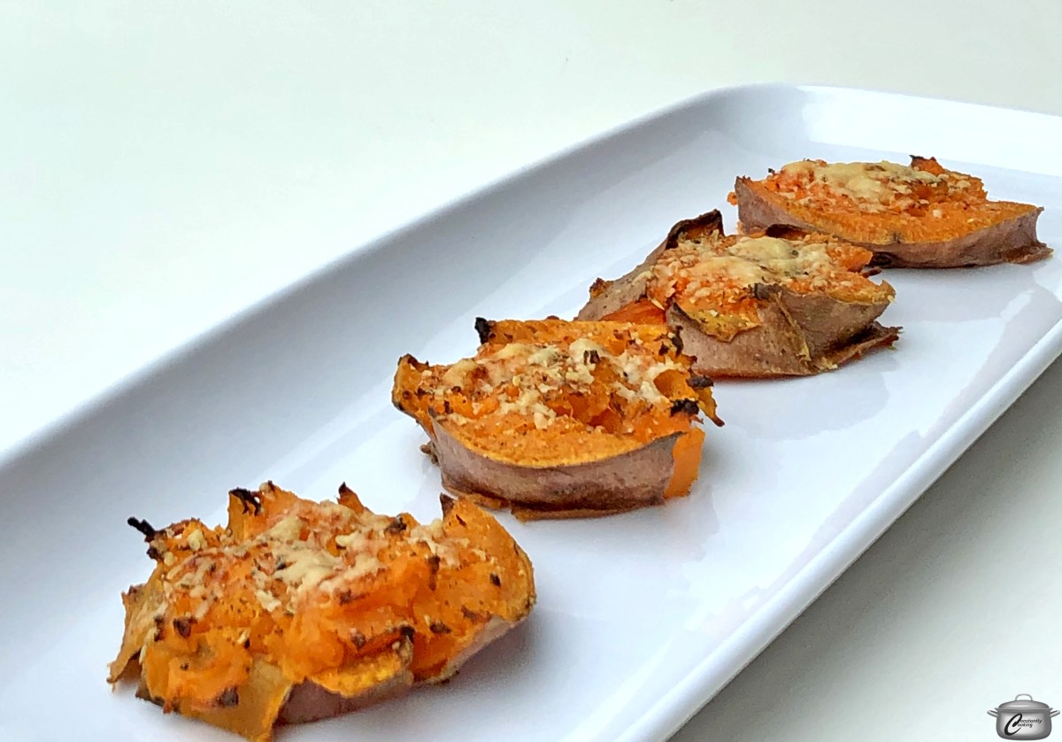 Smashed sweet potatoes – Constantly Cooking with Paula Roy