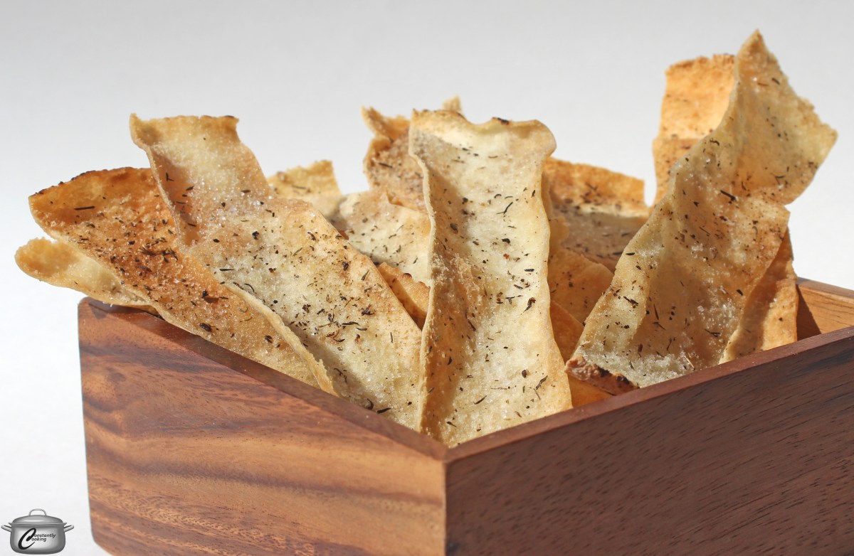 Easy homemade pita crisps – Constantly Cooking with Paula Roy