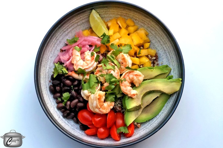 Tex-Mex shrimp and vegetable bowls – Constantly Cooking with Paula Roy
