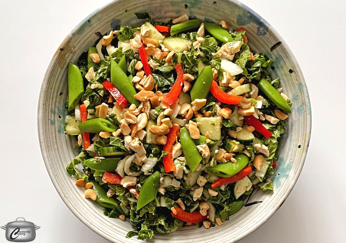 Asian-inspired chicken salad with bok choy – Constantly Cooking with ...