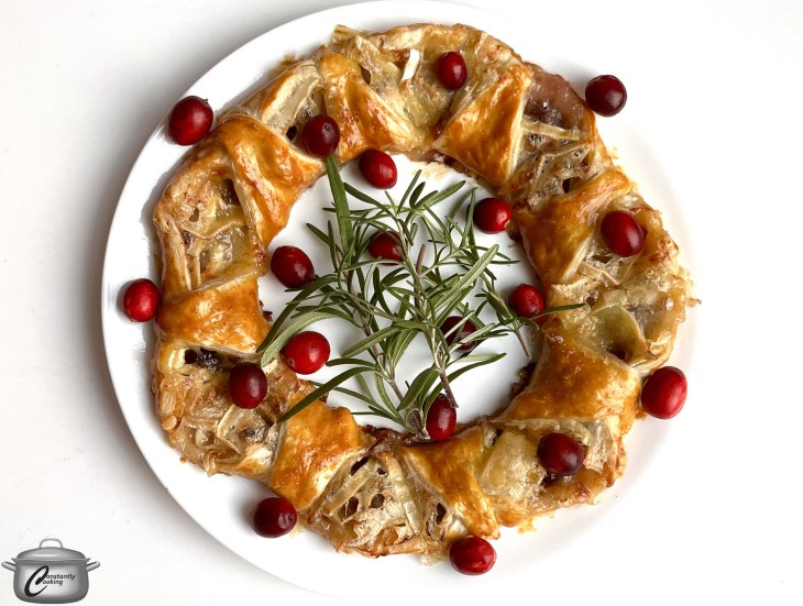 Cranberry-brie puff pastry ring – Constantly Cooking with Paula Roy