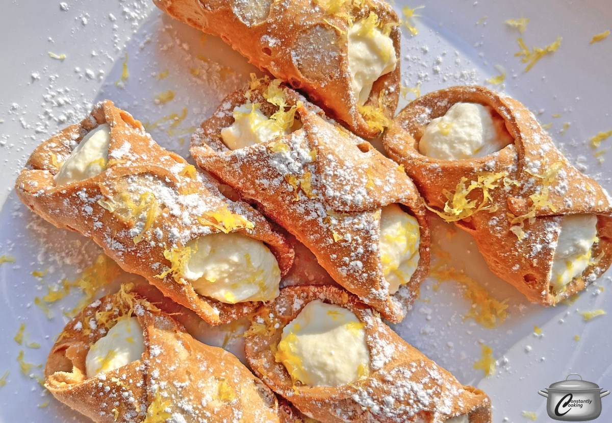 Lemon-ricotta cannoli – Constantly Cooking with Paula Roy
